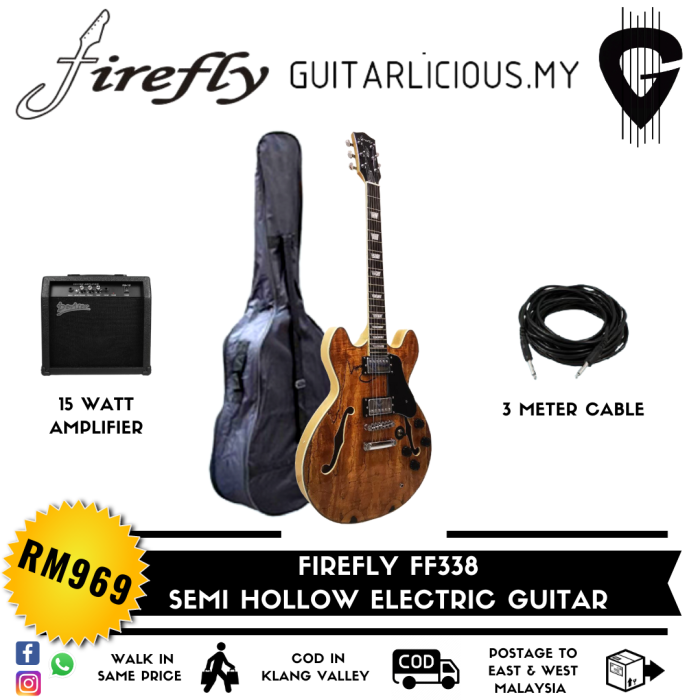 Firefly FF338 Semi Hollow Body Electric Guitar – ezbeli