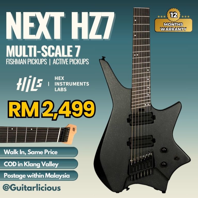 HILS HZ7 Headless Multi-Scale 7-String Electric Guitar – ezbeli