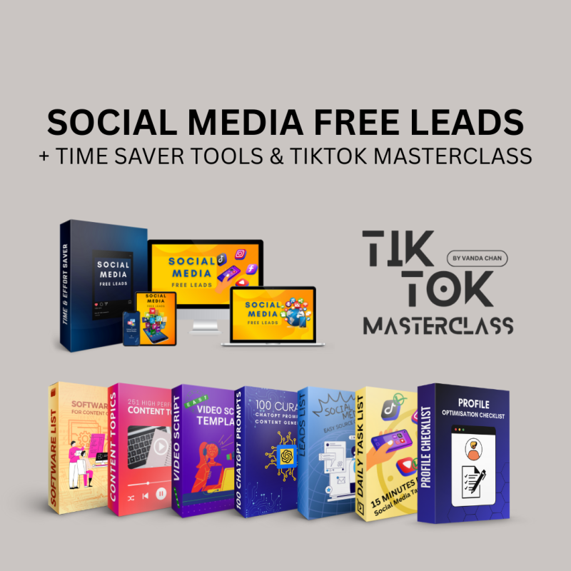 Ultimate Closer’s Social Media Free Leads Workshop + Time Saver Tools + TikTok Masterclass – ezbeli