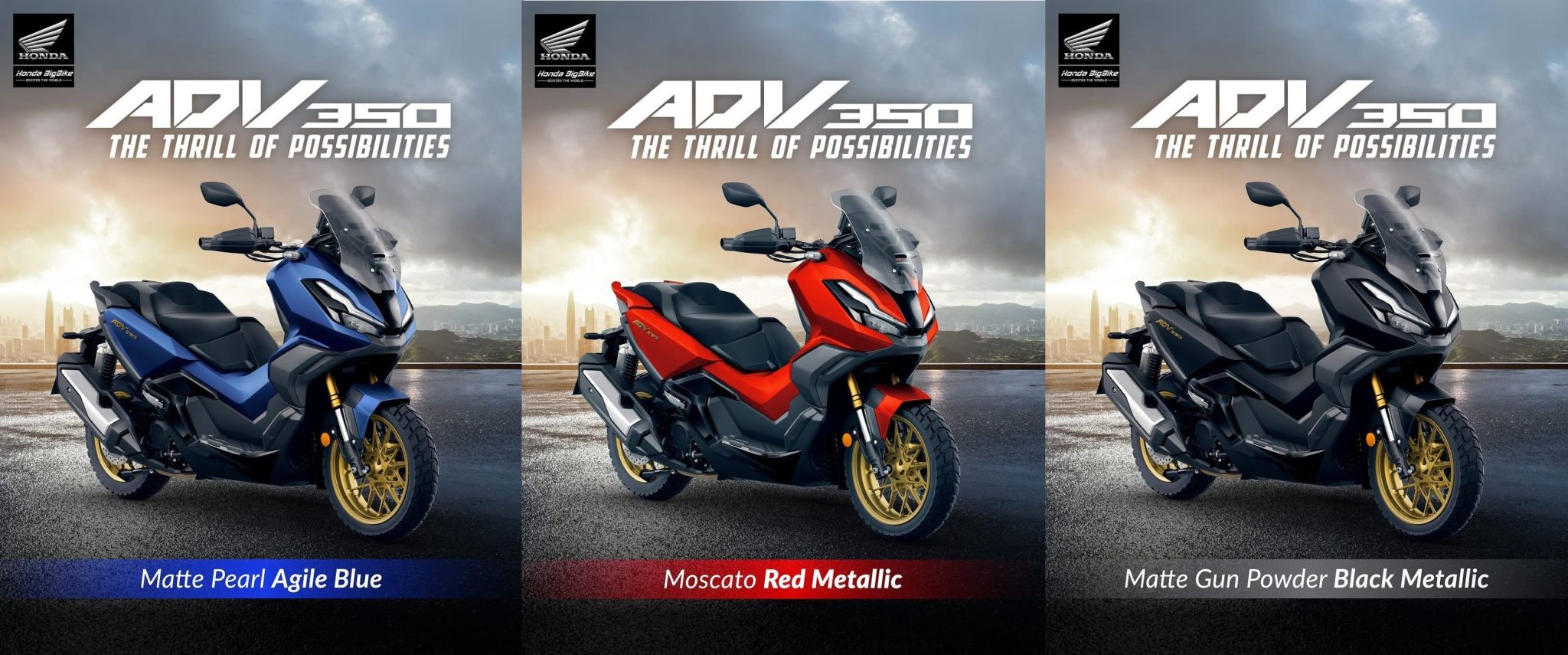 MOTORCYCLE HONDA – MODEL ADV350 – BLACK COLOR – BRAND NEW – 2025 – ezbeli